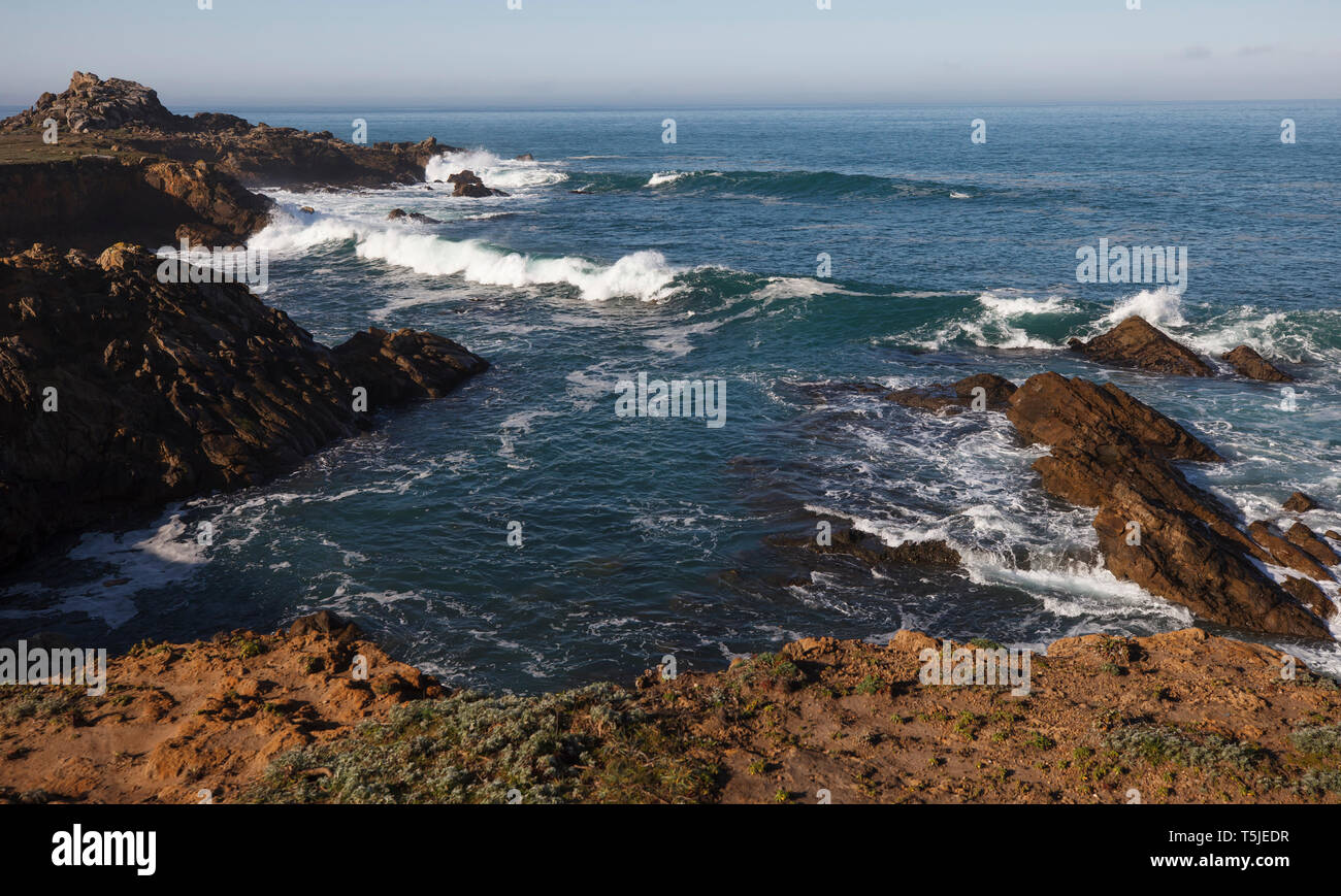 The rugged coastline of Salt Point State Park on California's Sonoma ...