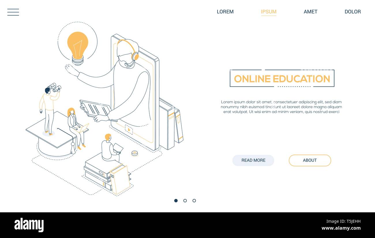 Academic education web banner Cut Out Stock Images & Pictures - Alamy