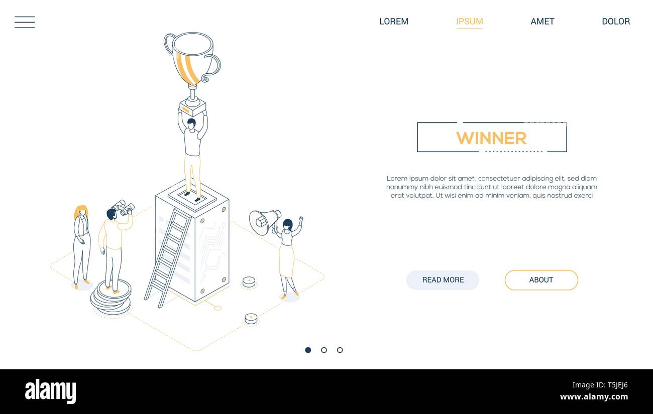 Victory line design style Cut Out Stock Images & Pictures - Alamy