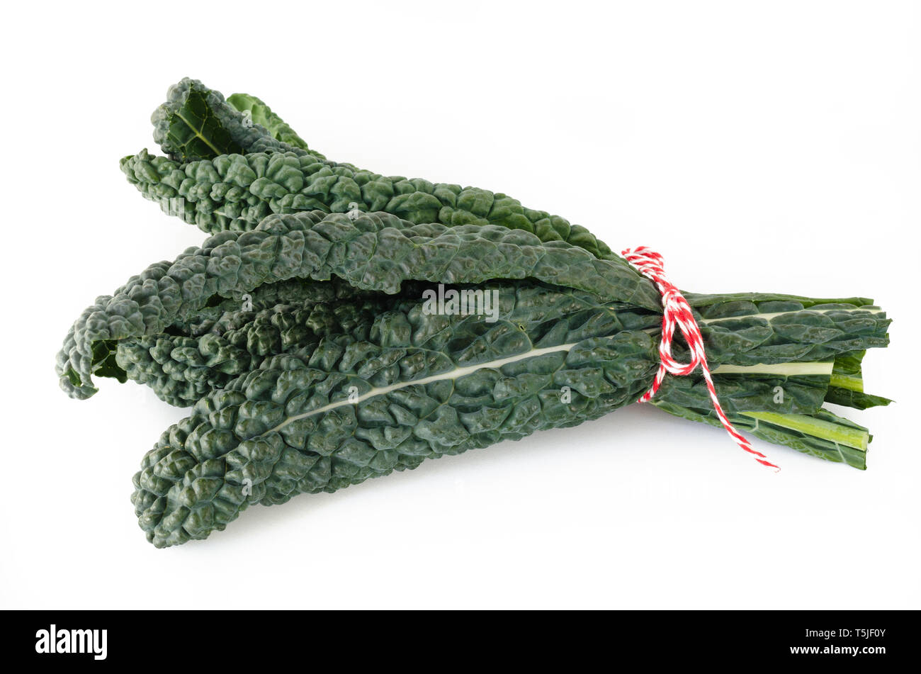 Bunch of kale on white background. Top view Stock Photo - Alamy