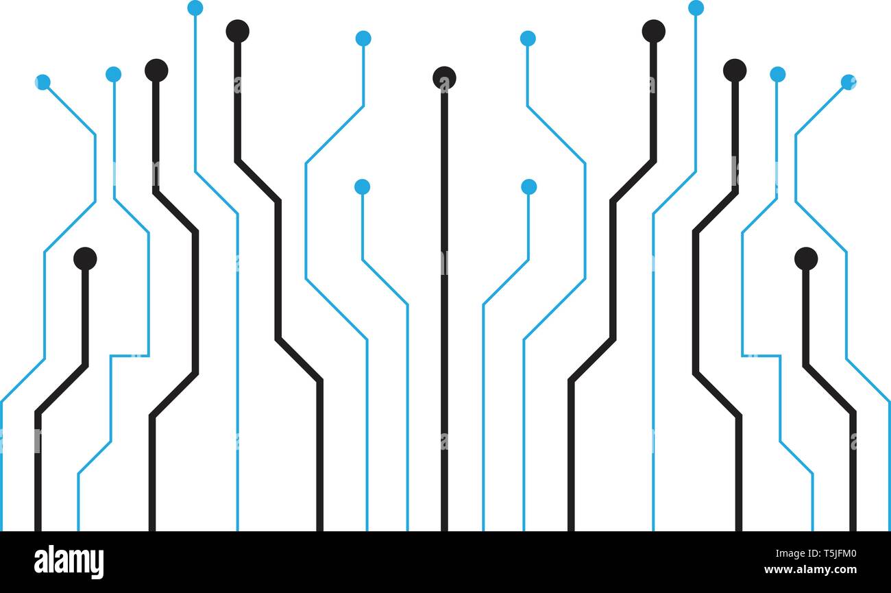Blue circuits design Stock Vector Images - Alamy