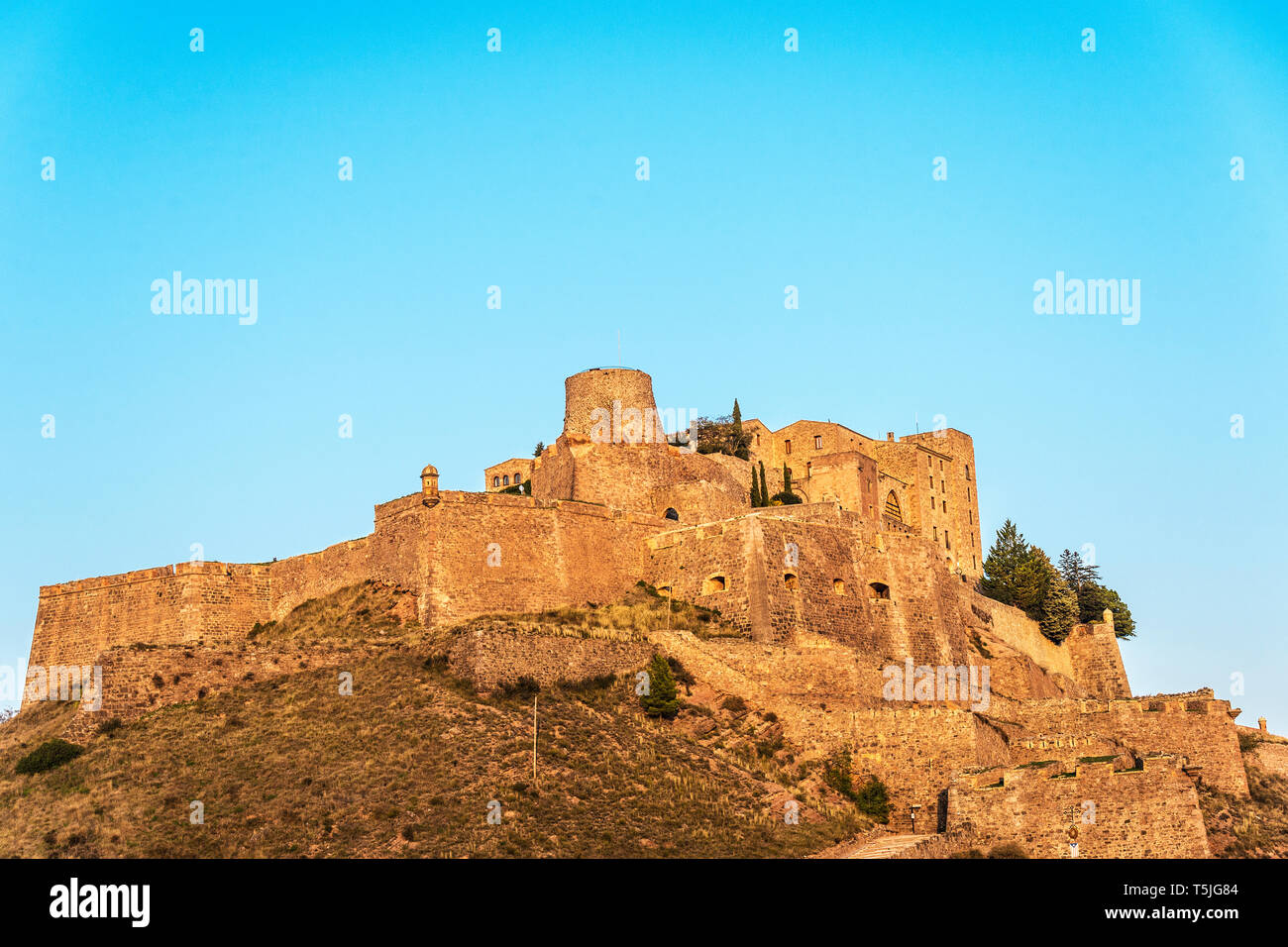 Mountain castle turret spain hi-res stock photography and images - Alamy