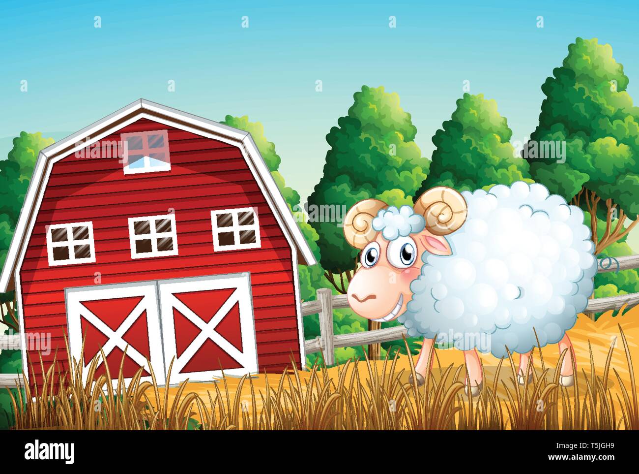 A sheep house Stock Vector Images - Alamy