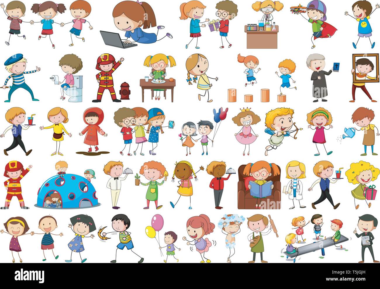Set of people character illustration Stock Vector Image & Art - Alamy