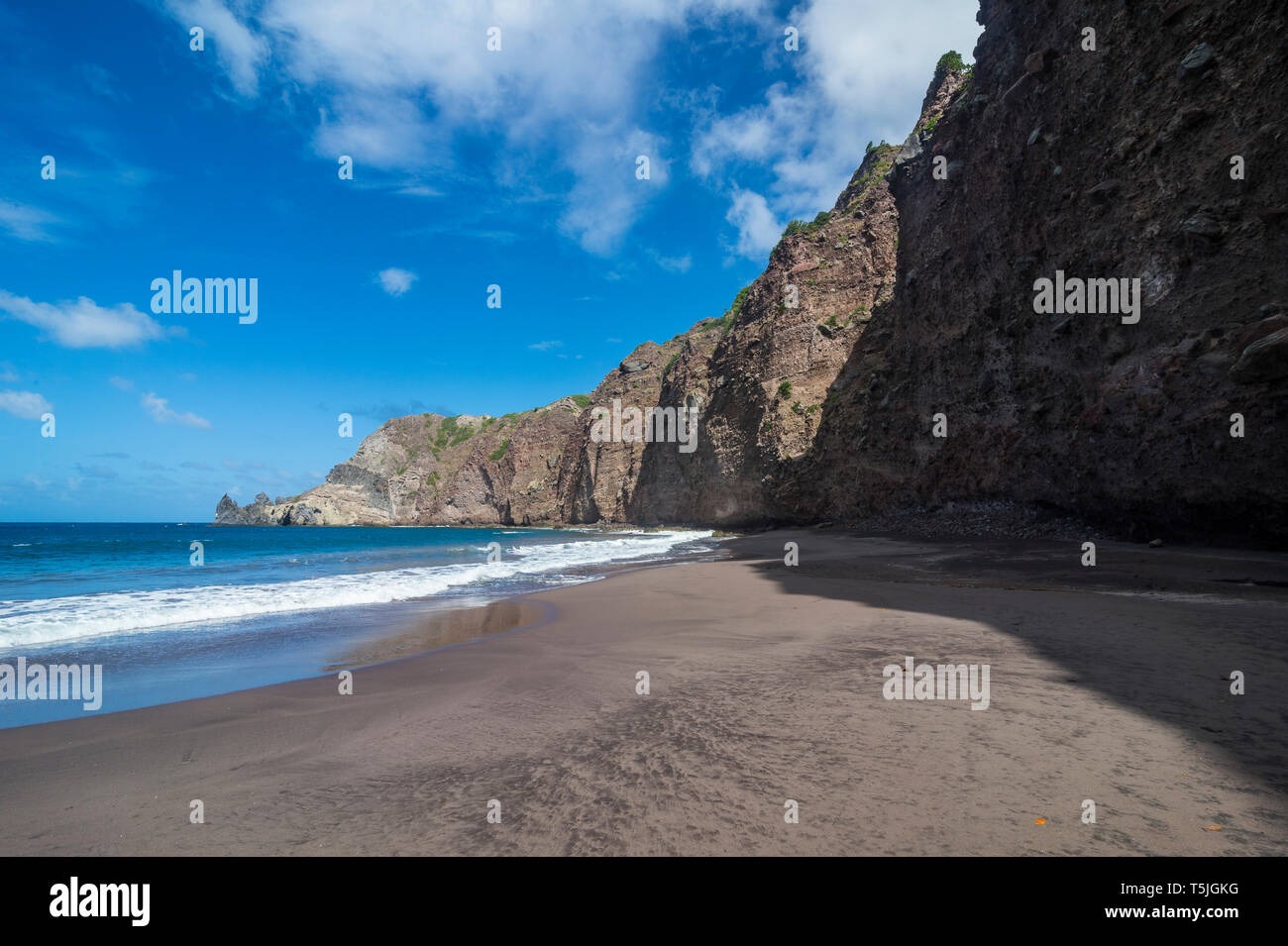 Caribbean, Netherland Antilles, Saba, Well's Bay, beach Stock Photo - Alamy