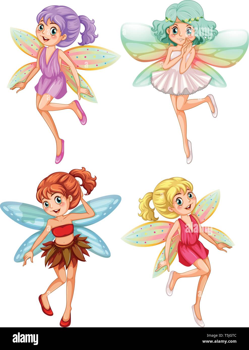 Set of fairy character illustration Stock Vector Image & Art - Alamy