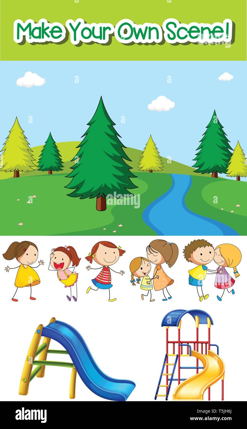 Make your own scene illustration Stock Vector Image & Art - Alamy