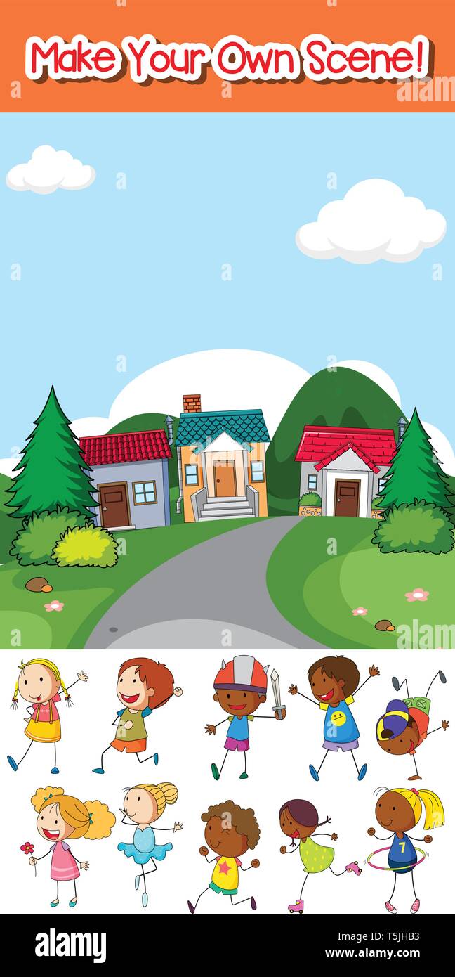 Make your own scene illustration Stock Vector Image & Art - Alamy