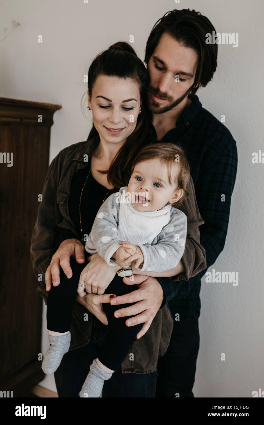 Parents and baby girl hi-res stock photography and images - Alamy