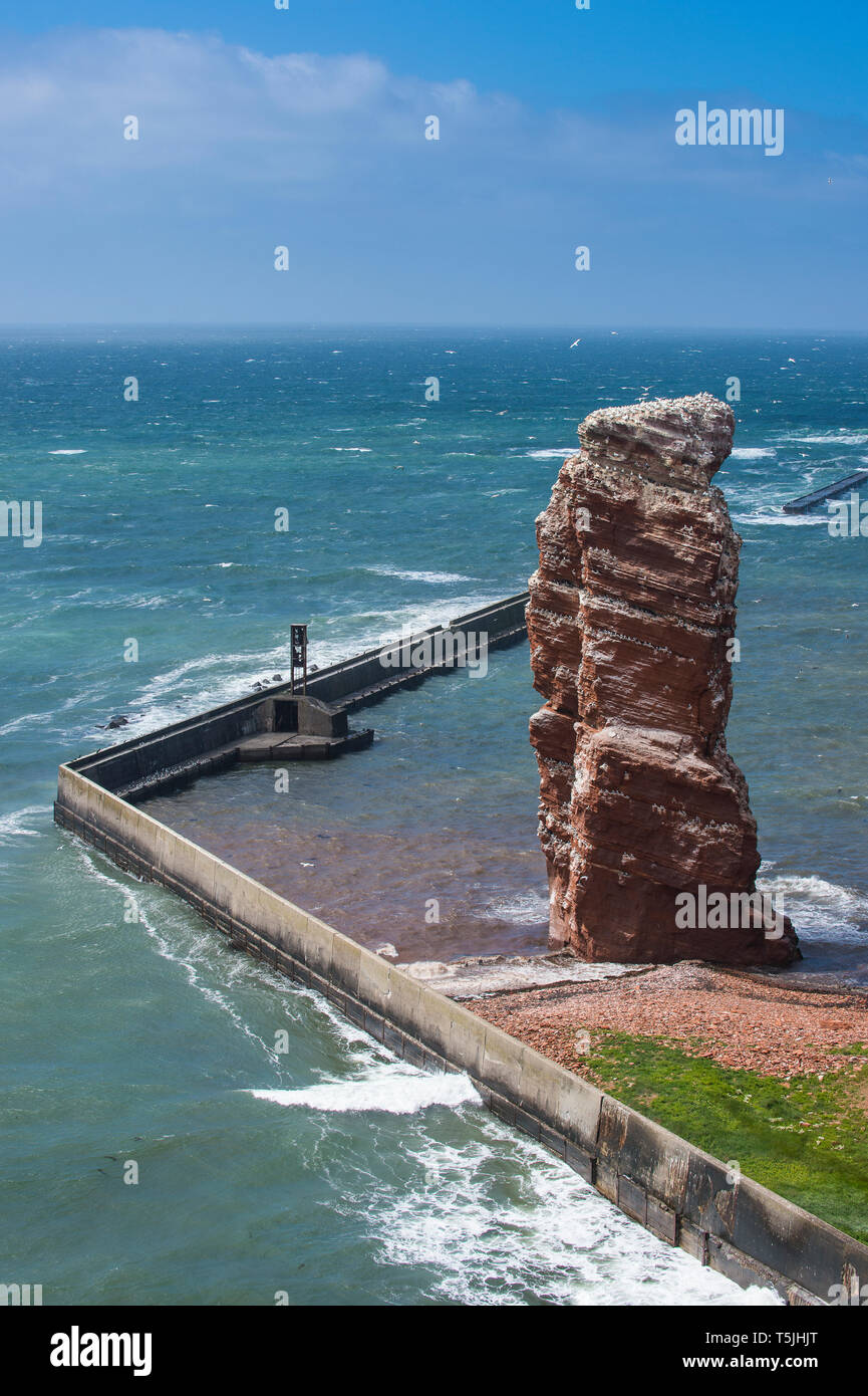 Germany, Helgoland Island, Lange Anna rock column Stock Photo - Alamy