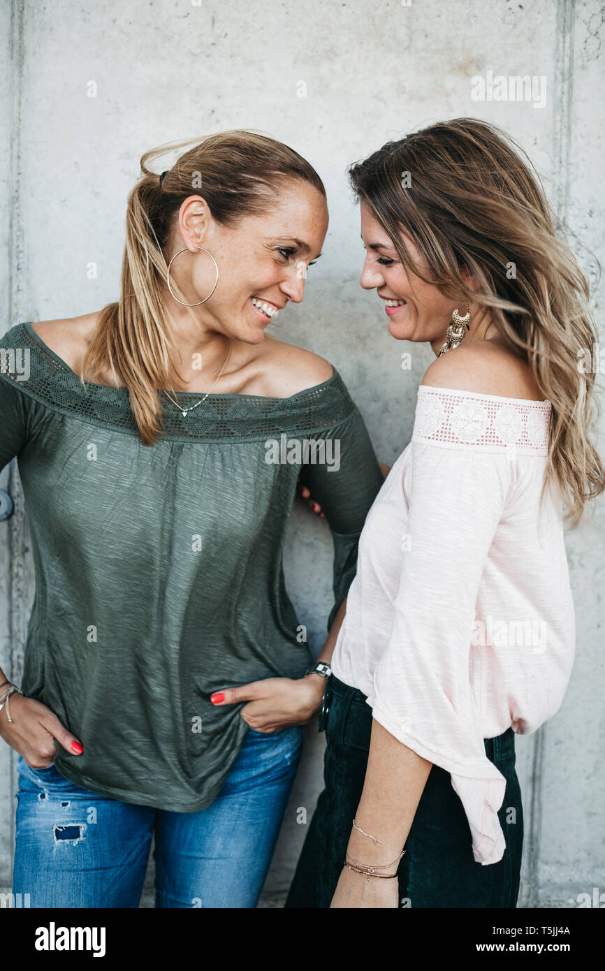 Two best friends having fun Stock Photo - Alamy