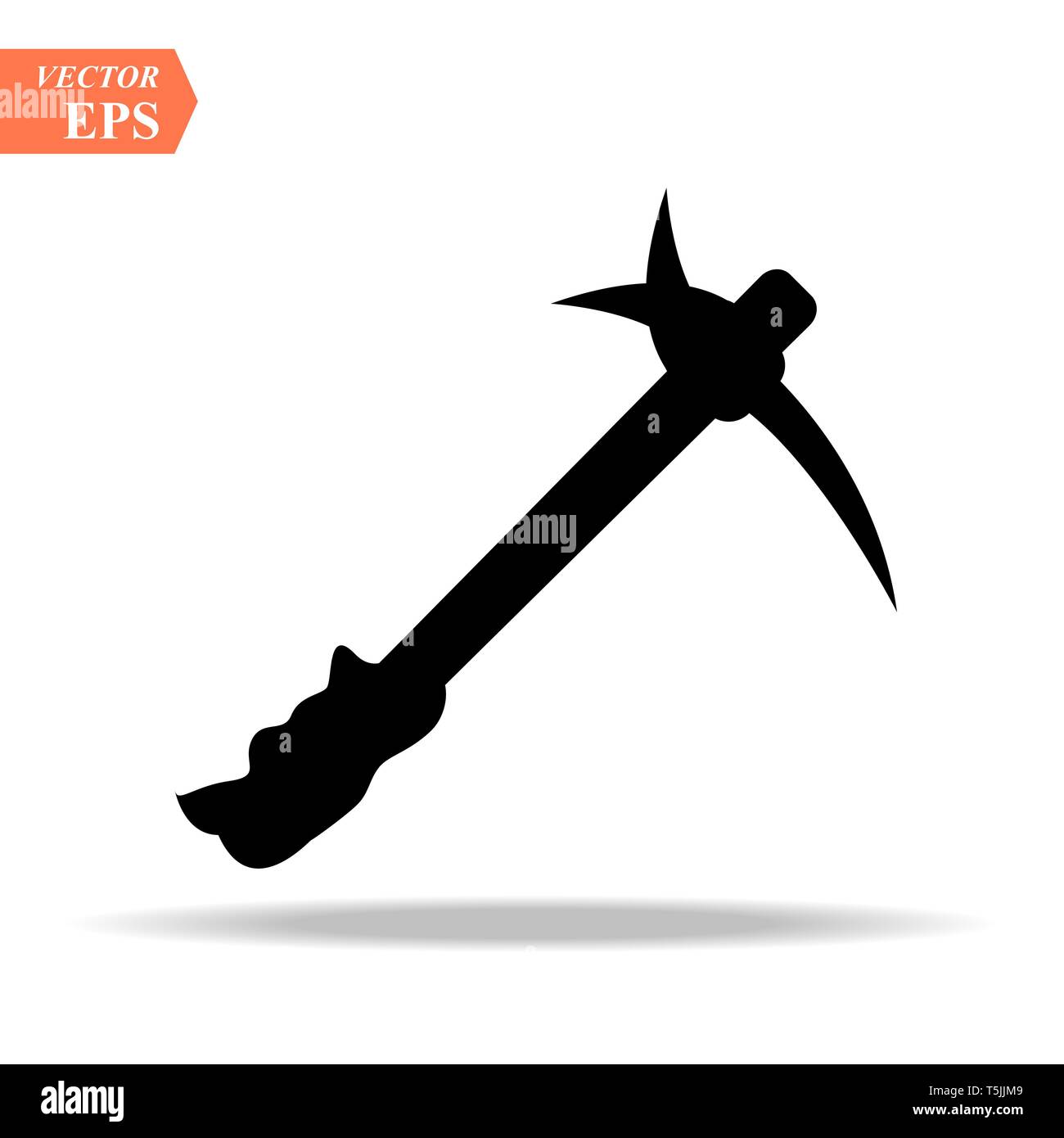 pickaxe mining tool icon. Vector illustration isolated on white ...