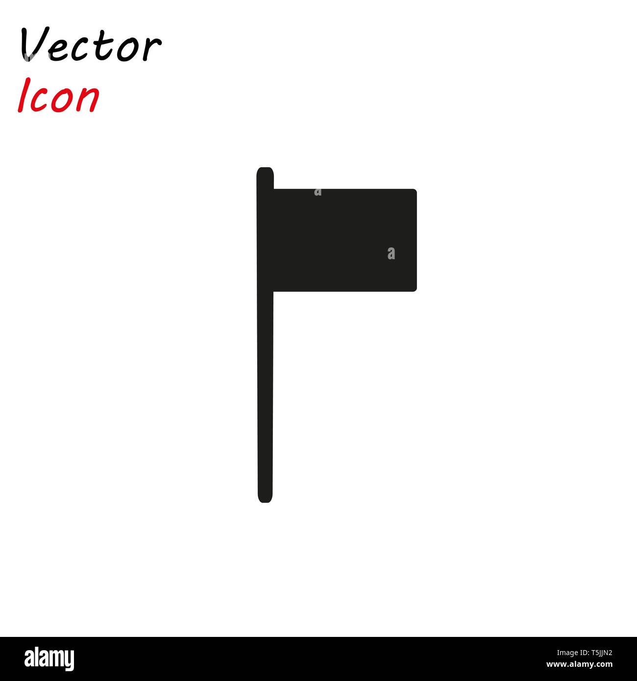 Flag Isolated Flat Web Mobile Icon Vector Sign Symbol Button Element