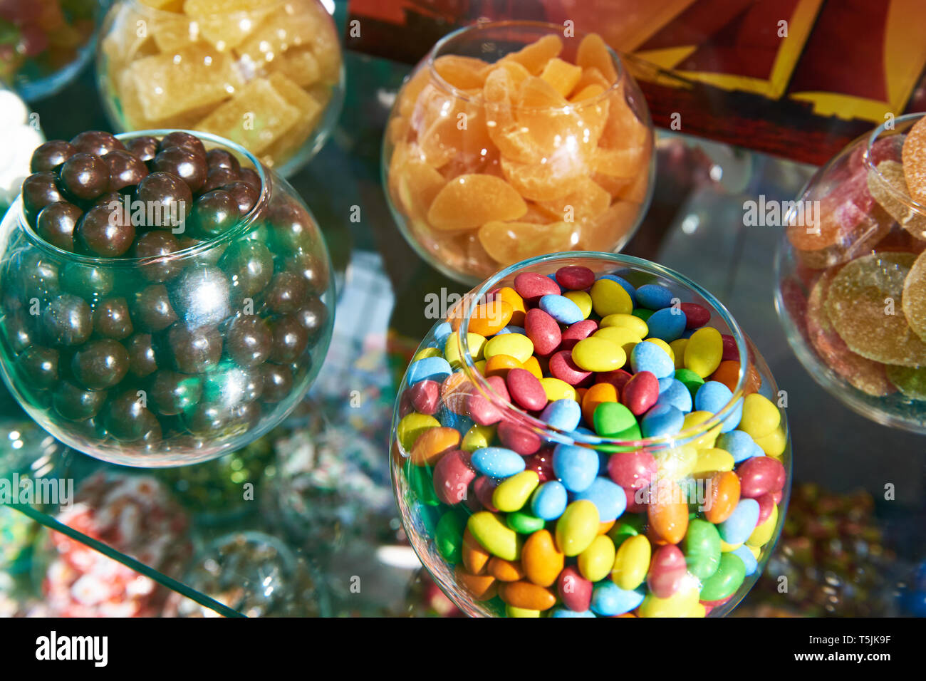 Colorful dragee candy on the store shelf Stock Photo - Alamy