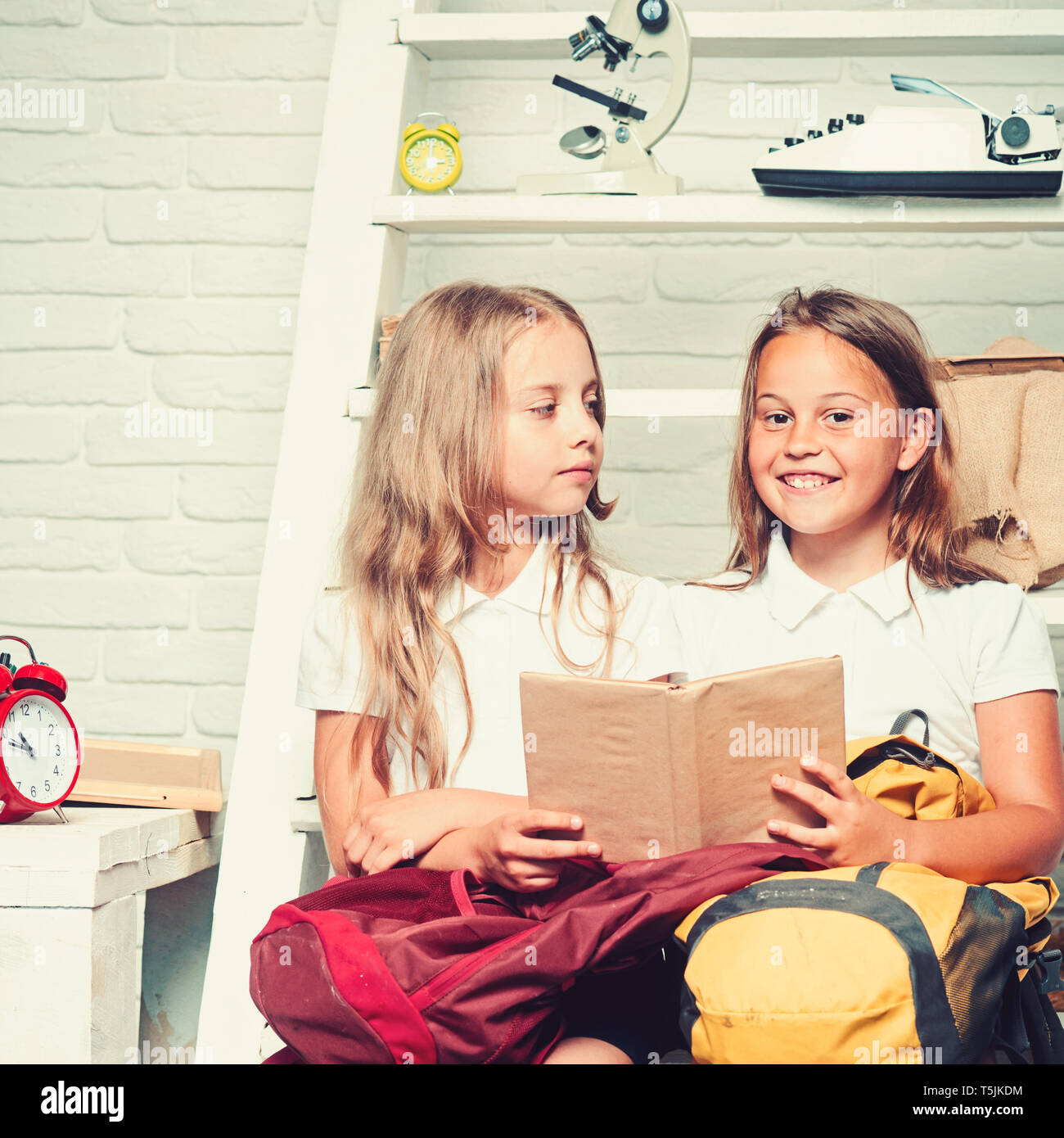 reading an intereseting story. reading and learning with two curious ...