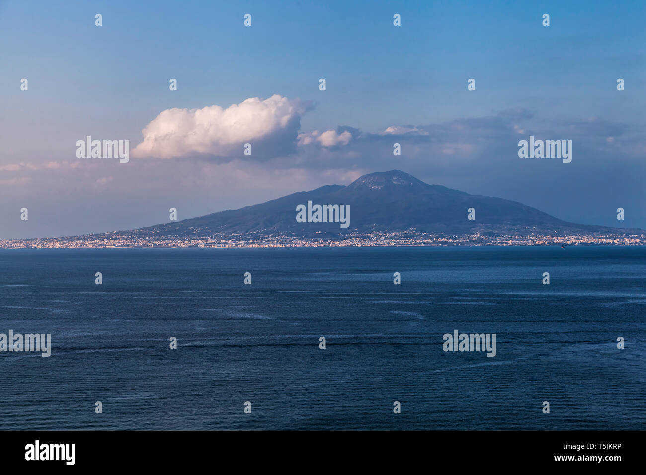 Italy, Campania, Sorrento and Mount Vesuvio Stock Photo - Alamy