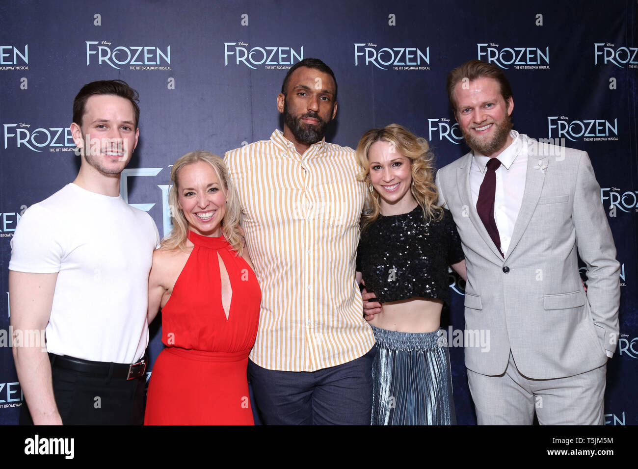 1 year anniversary party for Disney Frozen The Broadway Musical held at ...