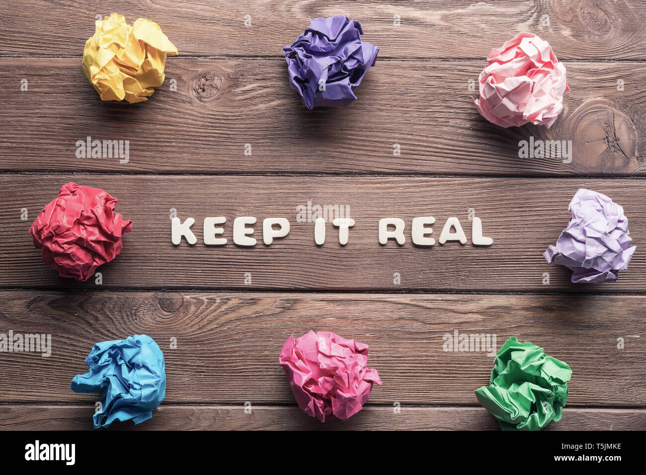 Keep it real hi-res stock photography and images - Alamy