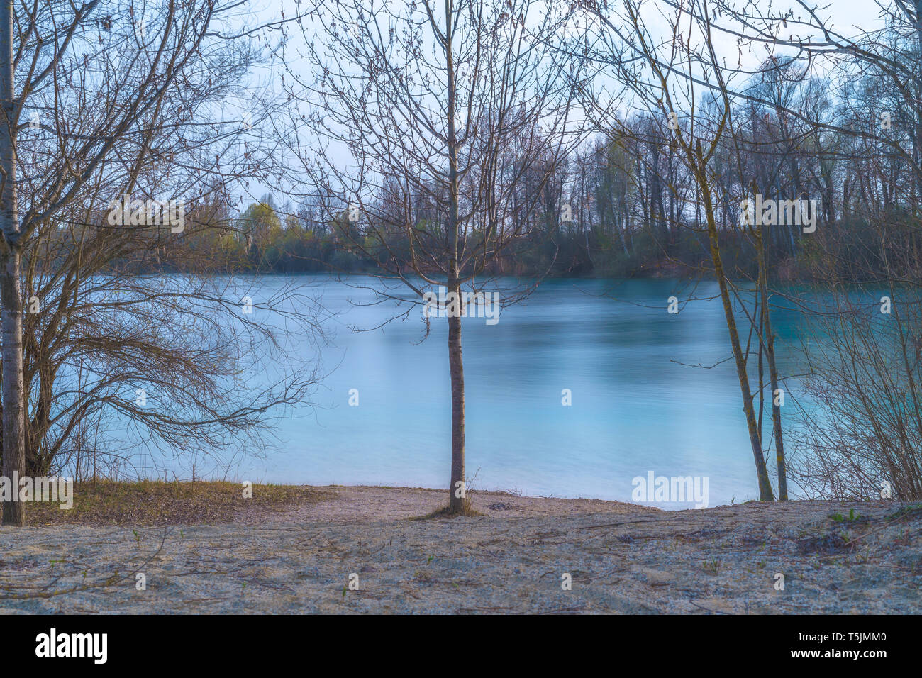 Photography of a lake in spring Stock Photo - Alamy