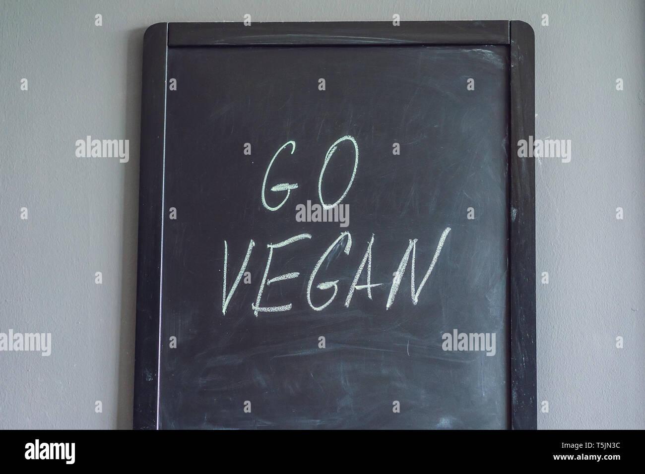 Go vegan concept lettering hi-res stock photography and images - Alamy