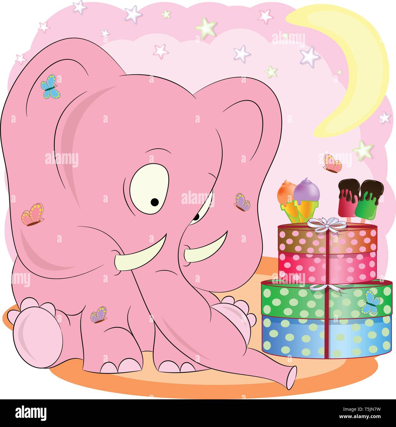 Happy Birthday Pink Elephant