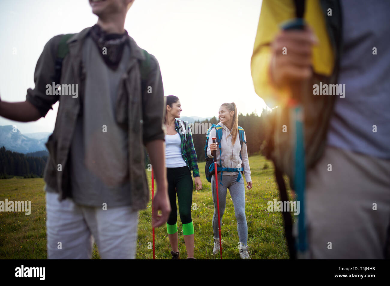 Group young men walk hi-res stock photography and images - Alamy