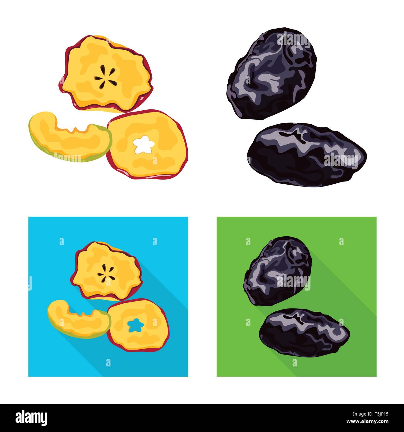 Vector design of food and raw symbol. Set of food and nature vector ...