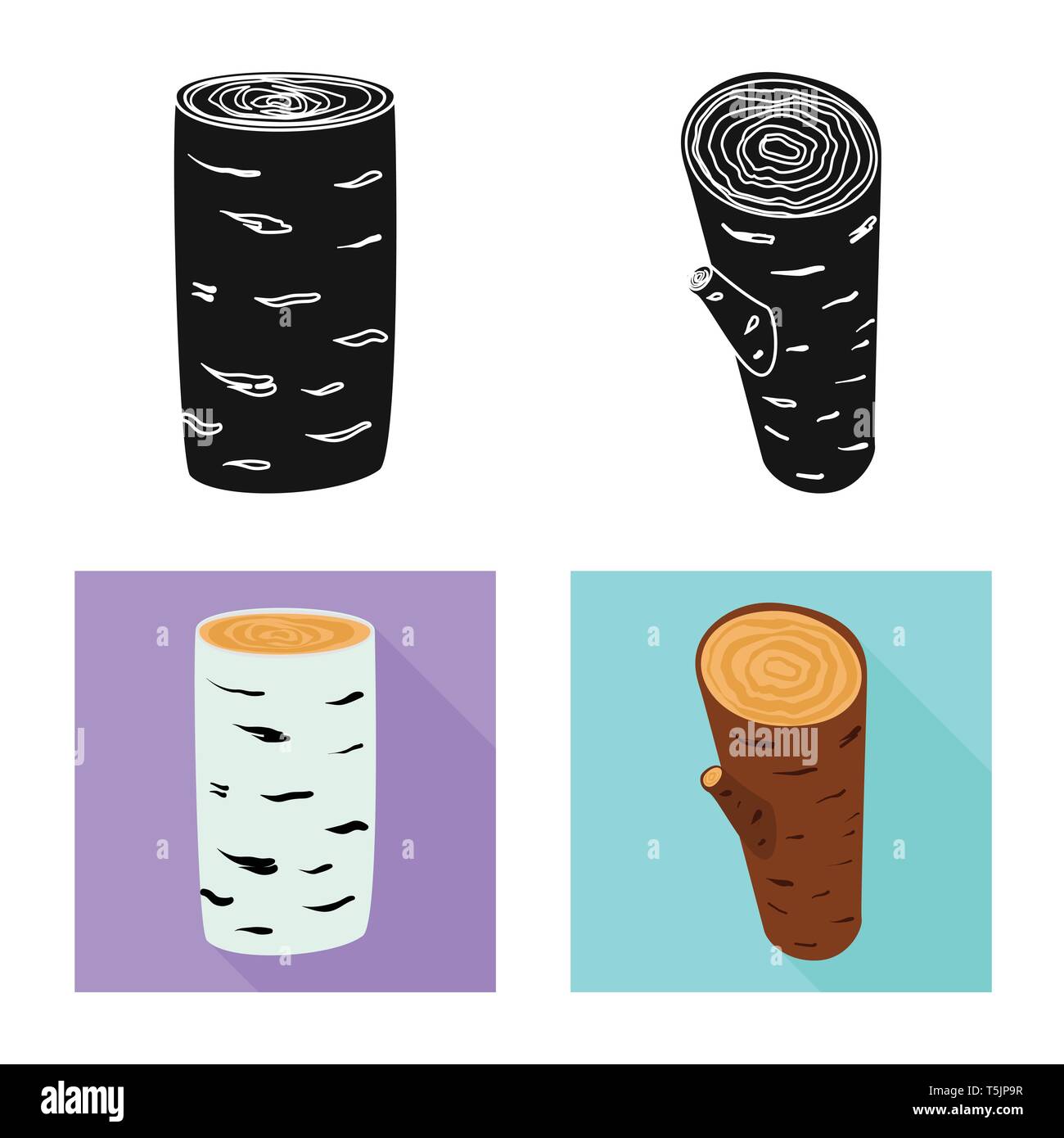 Timber deck lumber piece Stock Vector Images - Alamy