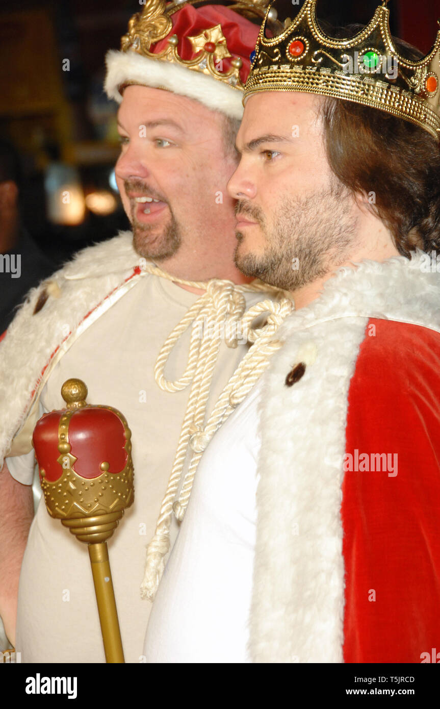 LOS ANGELES, CA. November 09, 2006: JACK BLACK (right) & KYLE GASS at ...