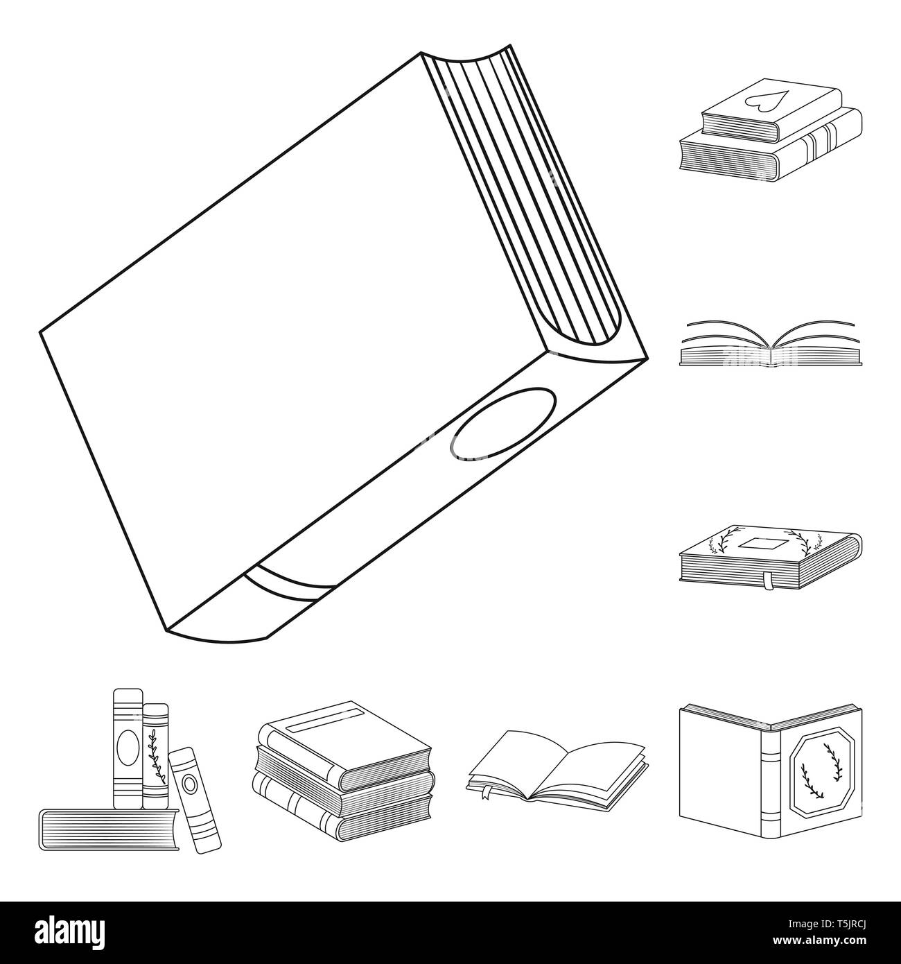 Vector design of study and literature logo. Set of study and source ...