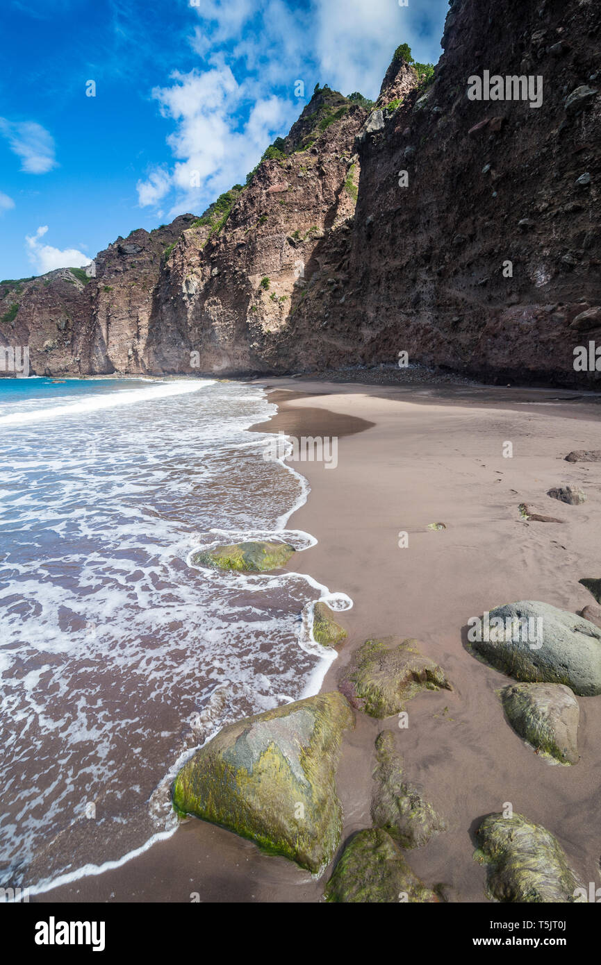 Caribbean, Netherland Antilles, Saba, Well's Bay, beach Stock Photo - Alamy