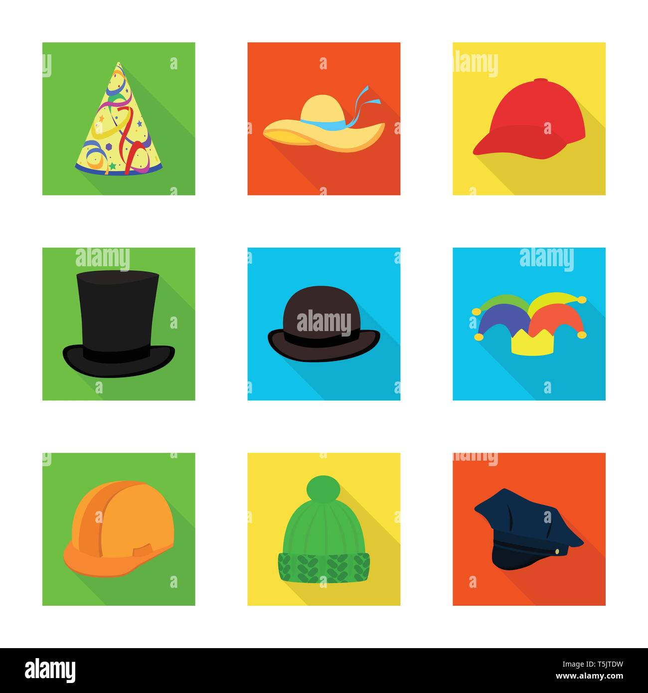 Isolated object of fashion and profession icon. Collection of fashion ...