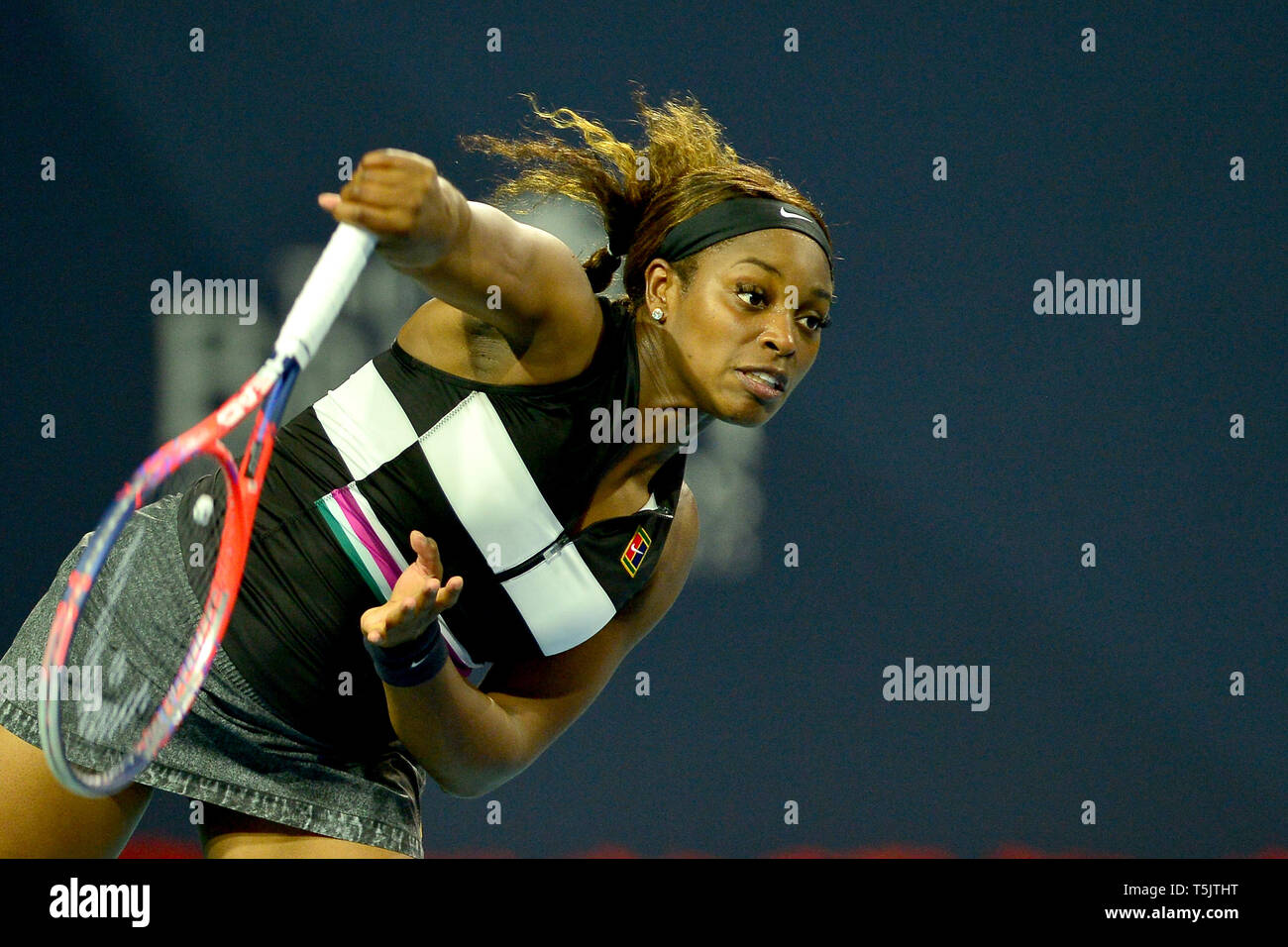 Day 7 of the 2019 Miami Open, held at the Hard Rock Stadium in Miami ...