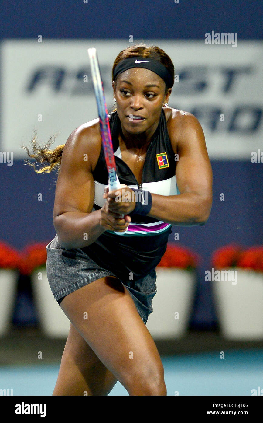 Day 7 of the 2019 Miami Open, held at the Hard Rock Stadium in Miami ...