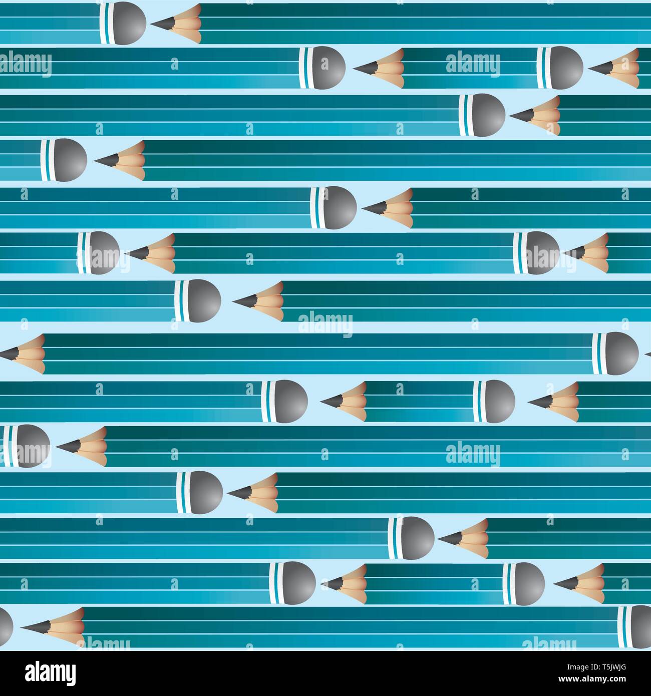 Seamless background with blue pencils, vector illustration Stock Vector ...