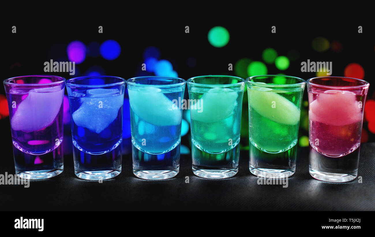 Colorful Alcohol Shots