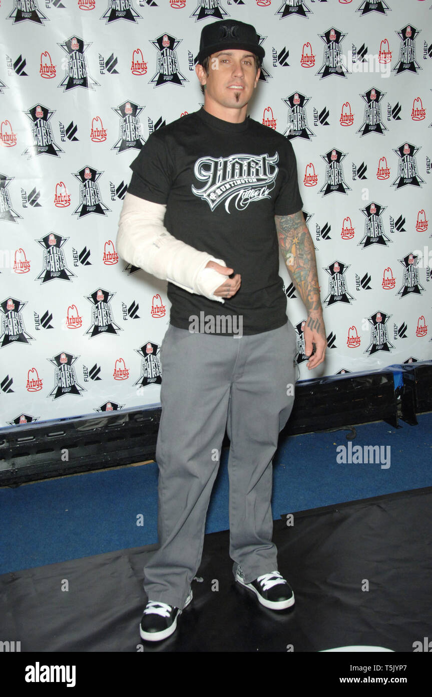 LOS ANGELES, CA. November 30, 2006: Motocross star CAREY HART at the ...