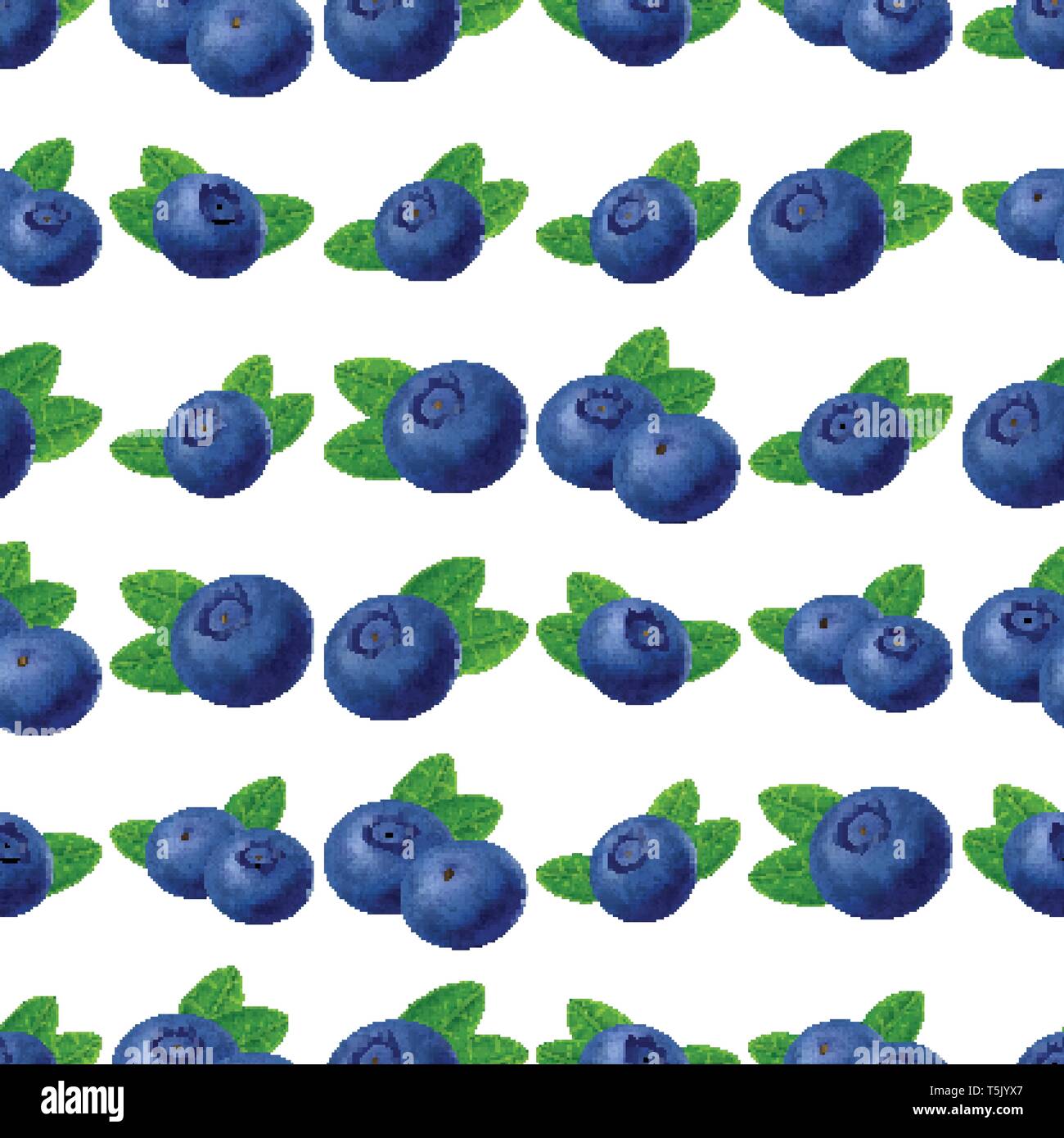 Seamless blueberries Pattern. 3d realistic vector berries Stock Vector Image & Art - Alamy