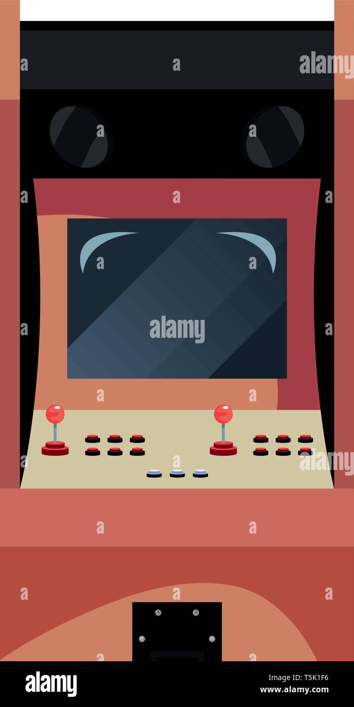 arcade machine video game retro vector illustration design Stock Vector ...