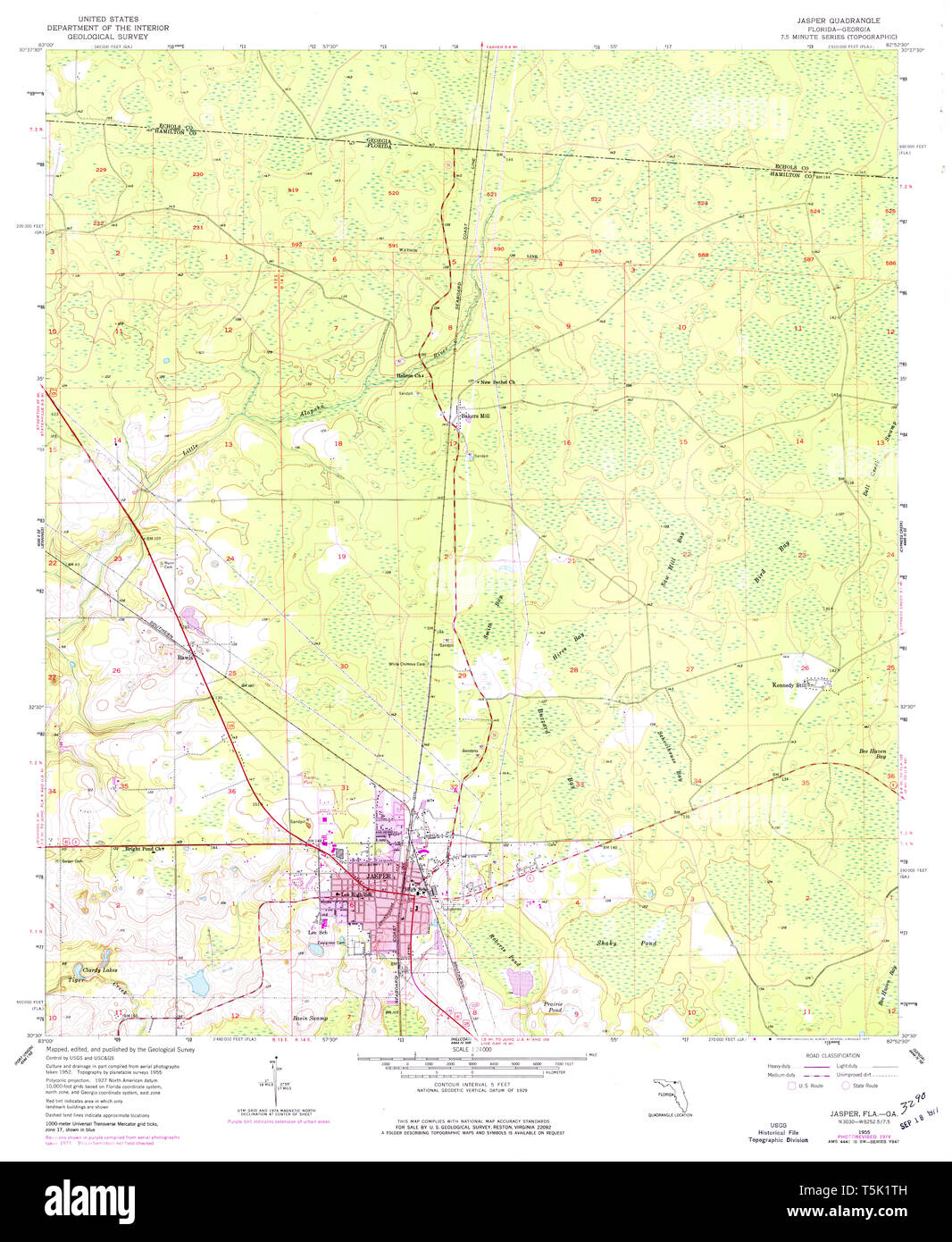 Map of jasper Cut Out Stock Images & Pictures - Alamy