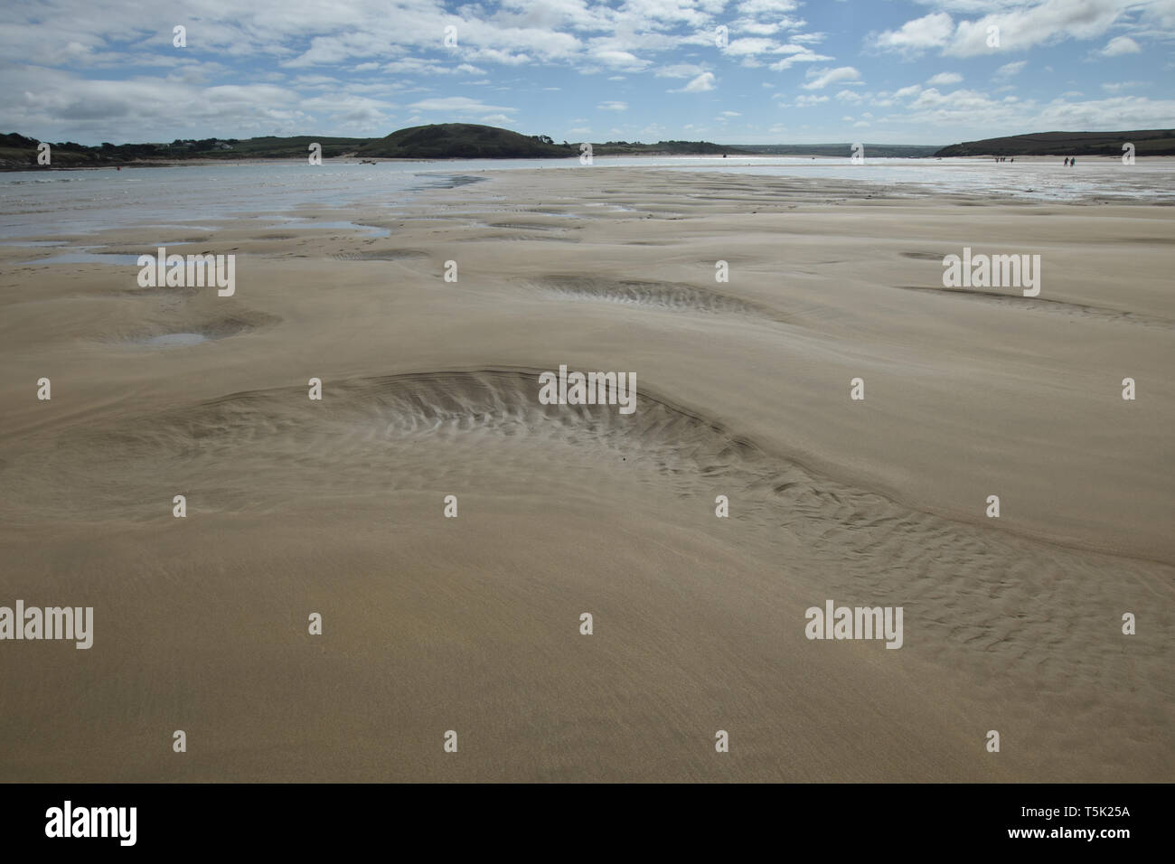 The Padstow Doom Bar in Cornwall at low tide Stock Photo - Alamy