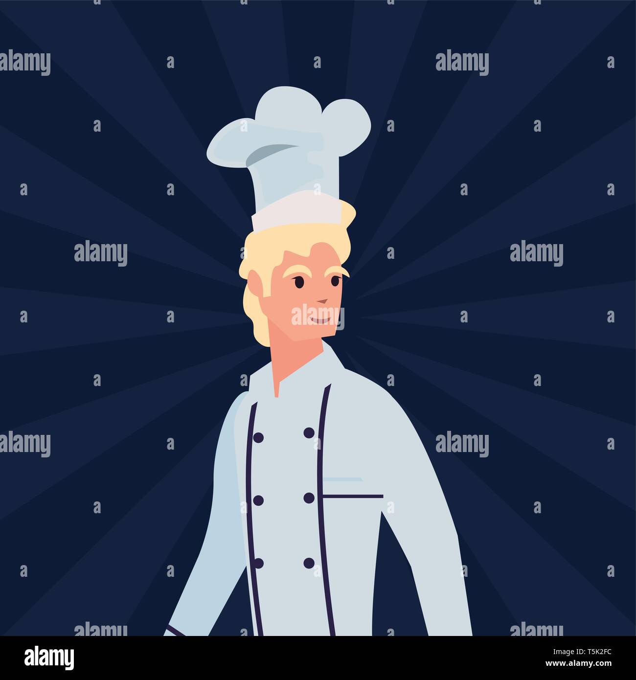 chef man profession labour day vector illustration design Stock Vector ...