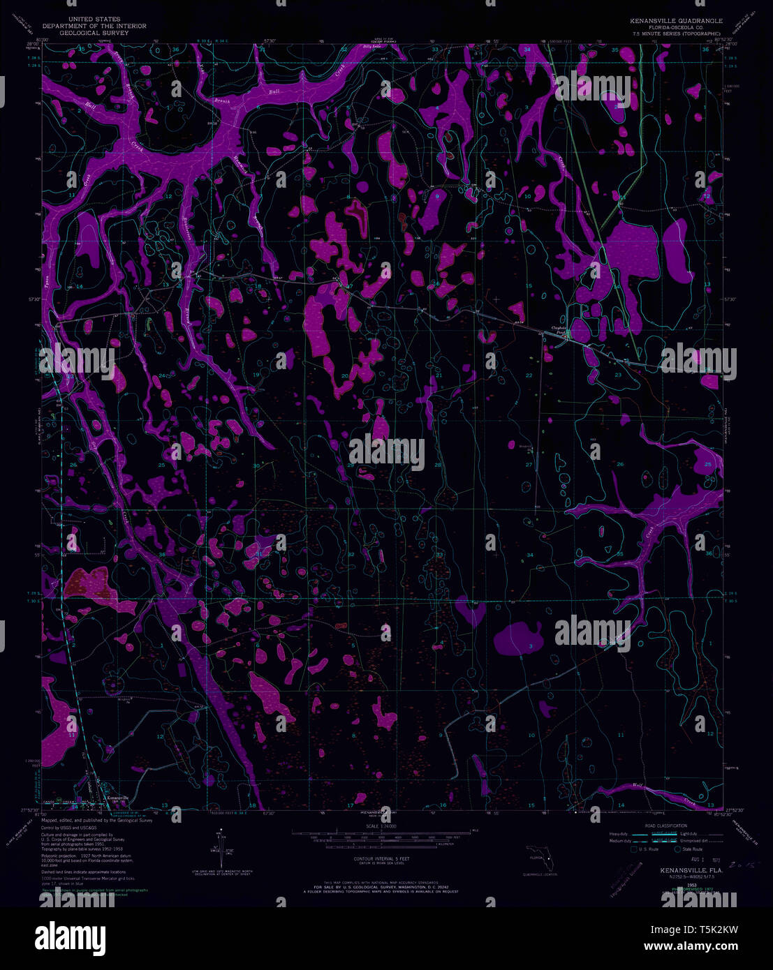 Map of kenansville hi-res stock photography and images - Alamy