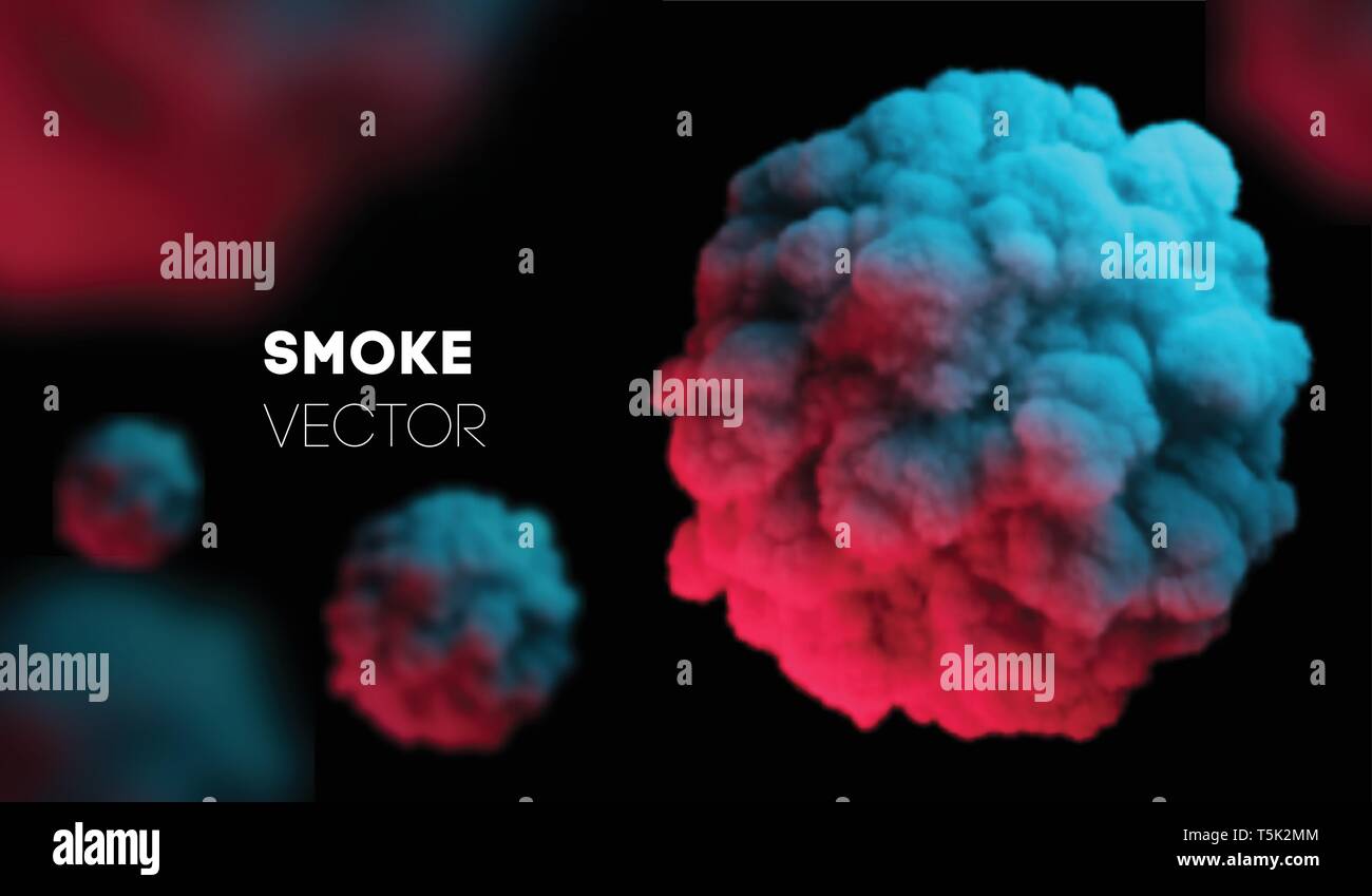 Light colorful smoke. Vector background EPS 10. Mist and smog. Backdrop ...