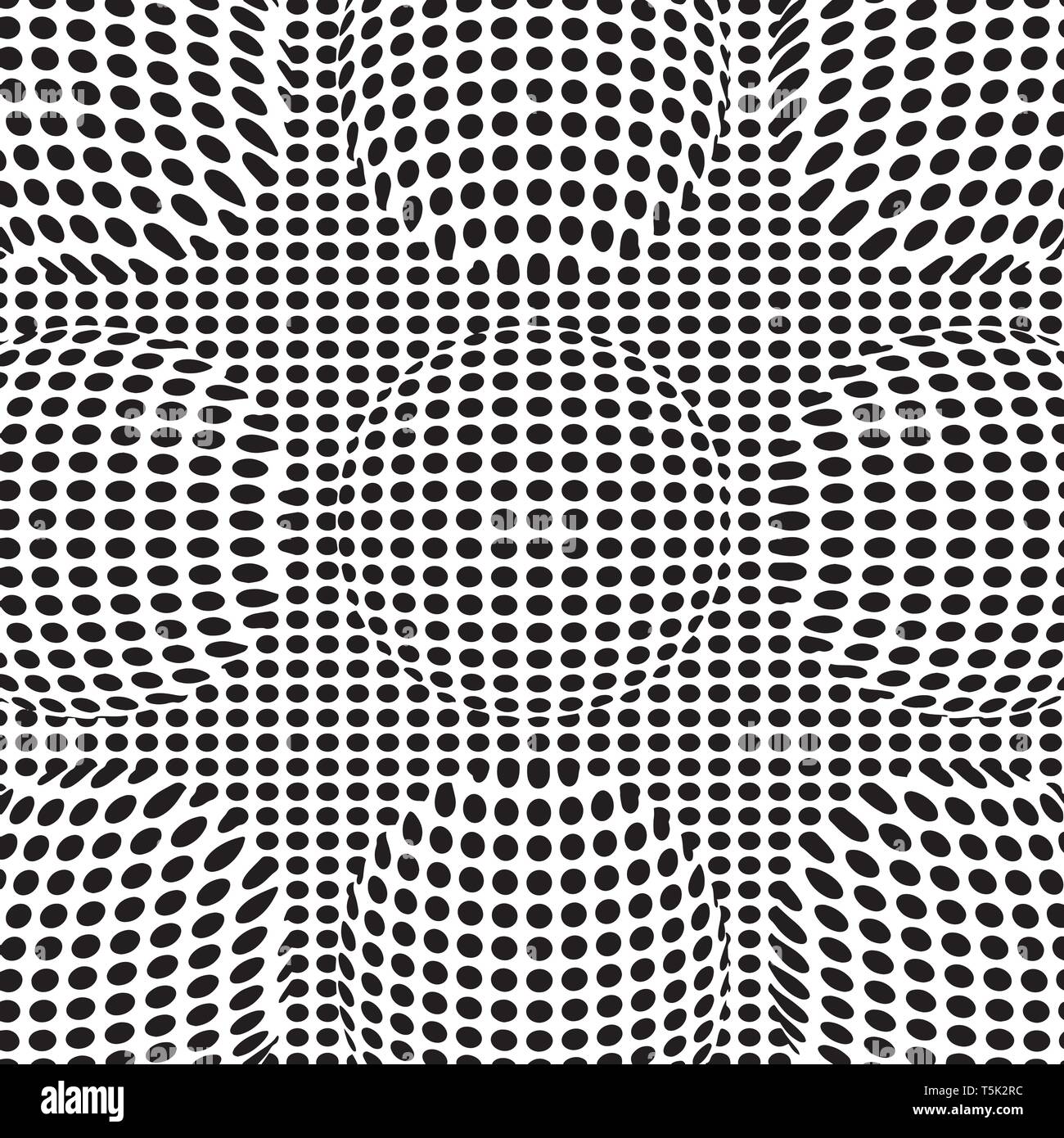 Optical illusion lines background. Abstract 3d black and white ...
