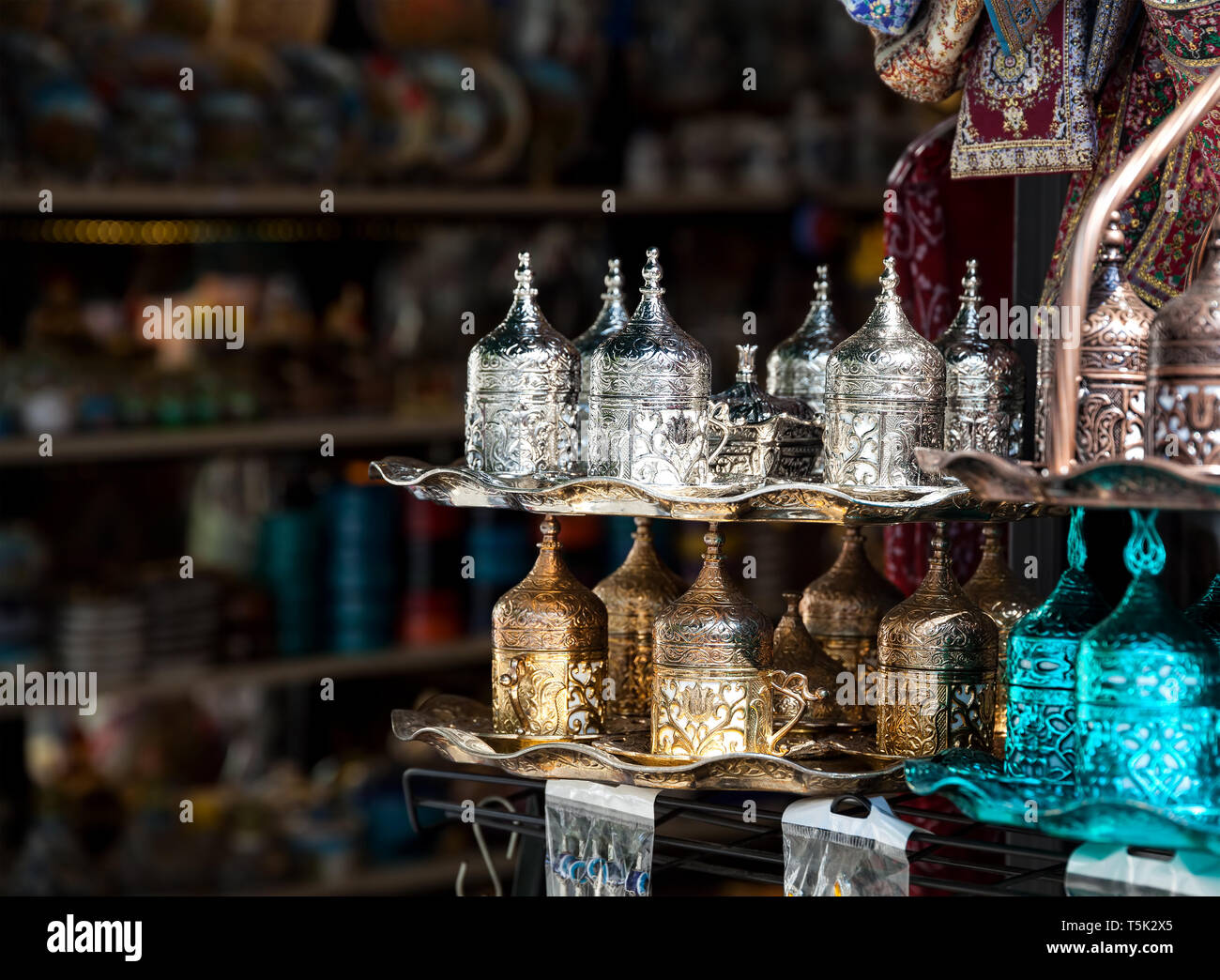 Istanbul marketcopper and silver turkish coffee sets at istanbul hi-res ...