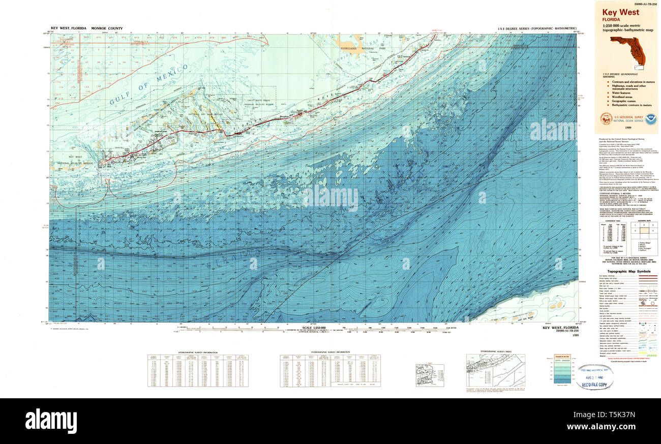 Usgs historical topo map key west hi-res stock photography and images ...