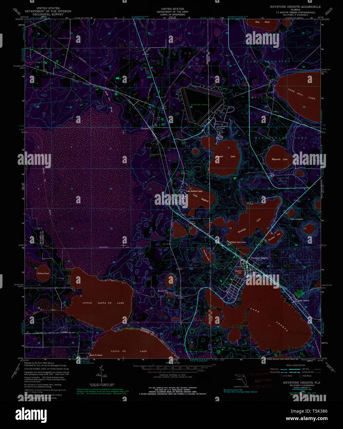 Map of keystone heights hi-res stock photography and images - Alamy