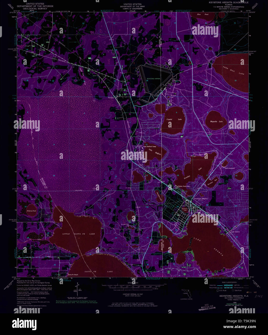 Map of keystone heights hi-res stock photography and images - Alamy
