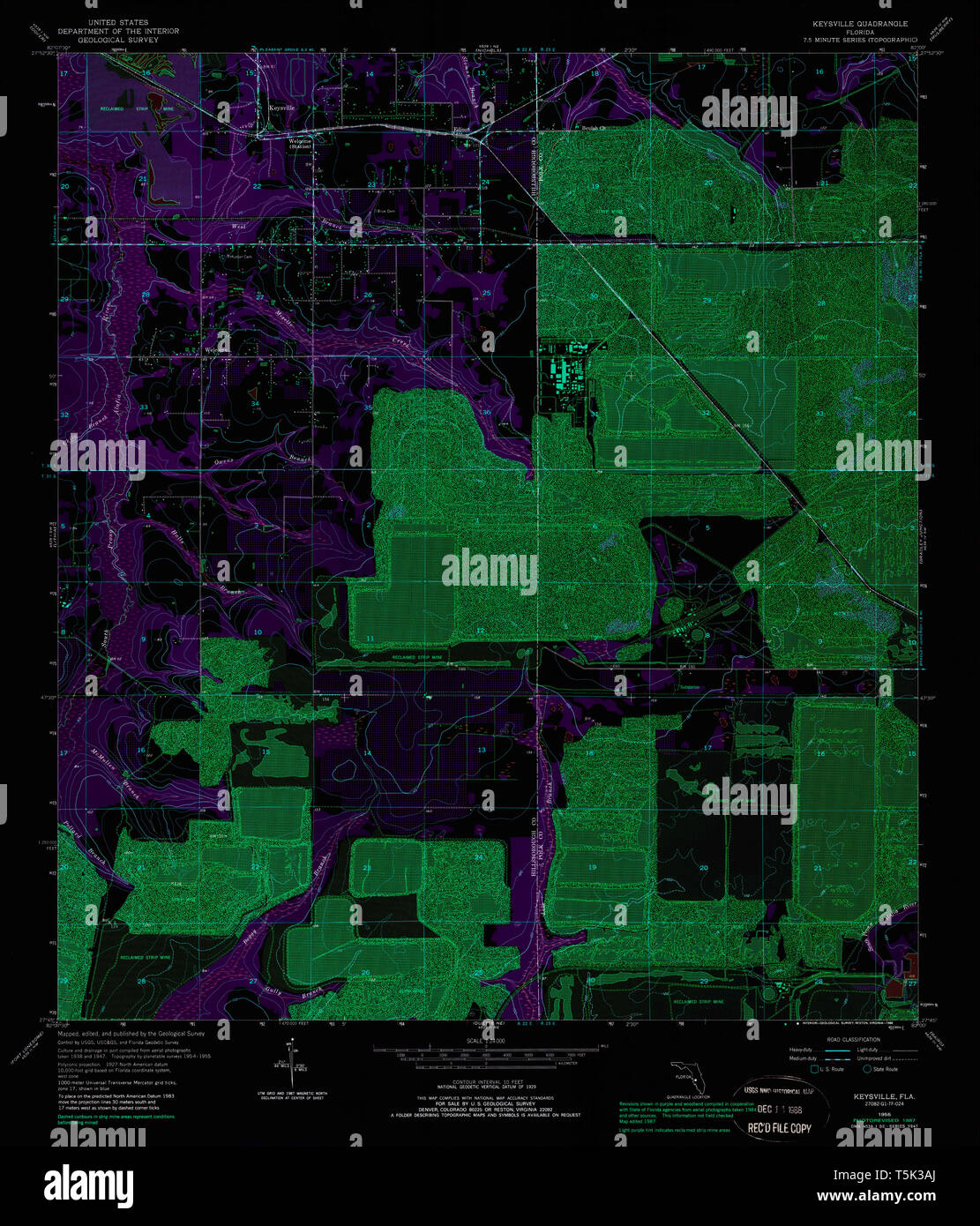 Map of keysville hi-res stock photography and images - Alamy
